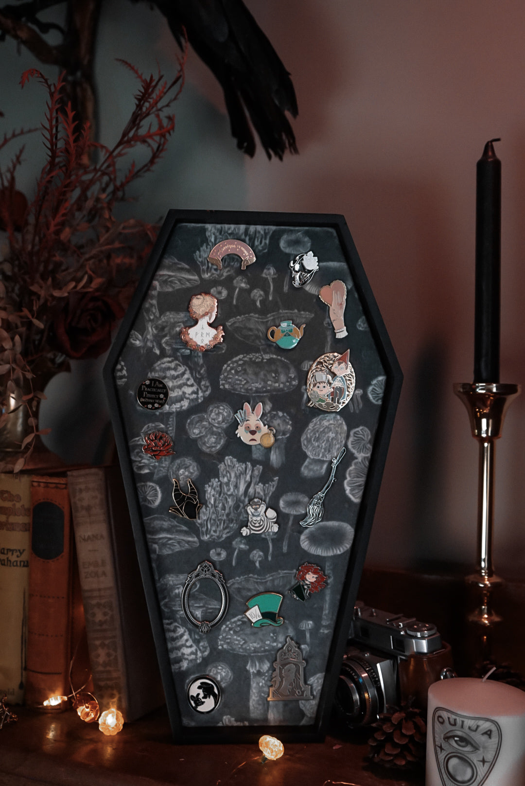 The ‘Wonderland’ Coffin Pin Board — Extra Large | Lively Ghosts