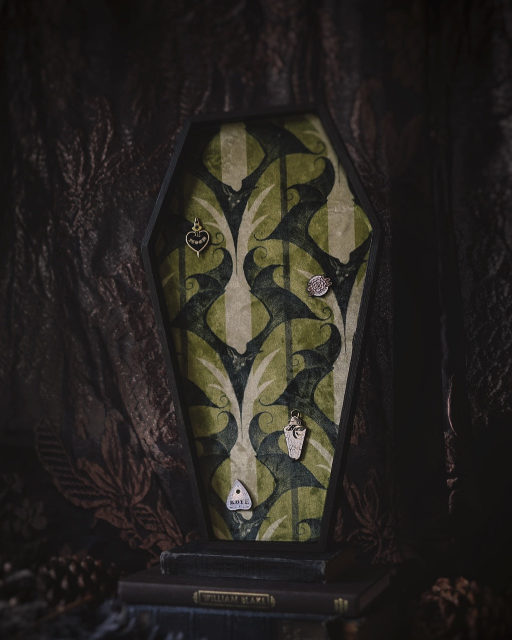 The ‘Gorey’ Coffin Pin Board — Extra Large | Lively Ghosts