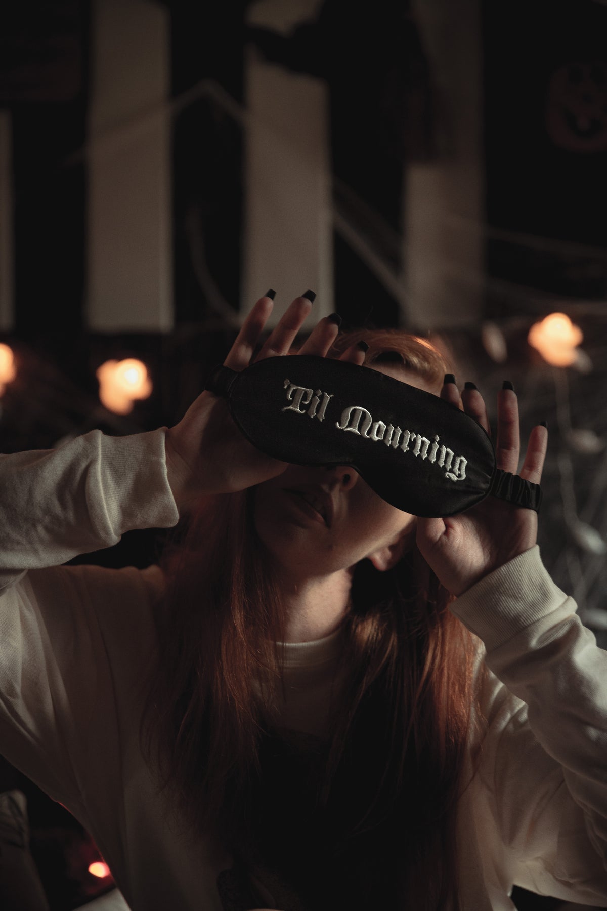 'Til Mourning | Silk Sleep Mask | Lively Ghosts